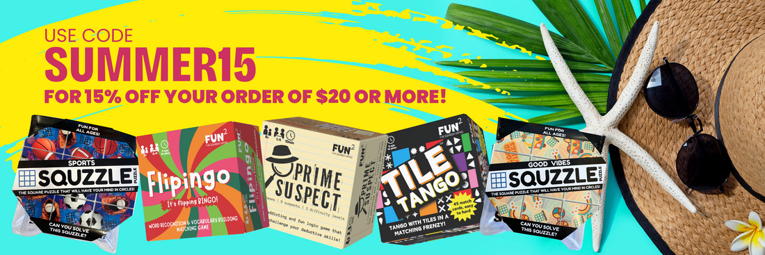 Fun Squared Games: 9-piece square tile fun for EVERYONE!